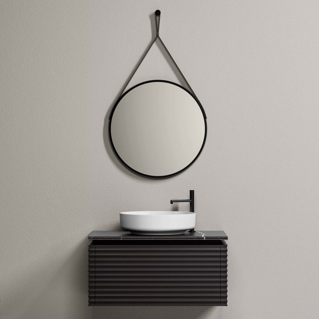 Wall-mounted bathroom mirror - RING - IDEAGROUP - contemporary / round ...