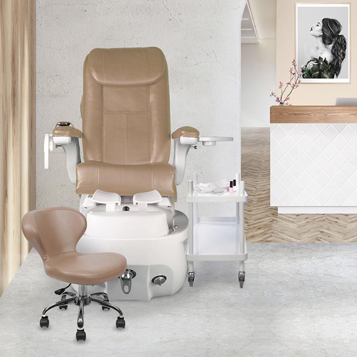 Synthetic leather pedicure spa chair - CLEANSPA - Comfortel - with ...