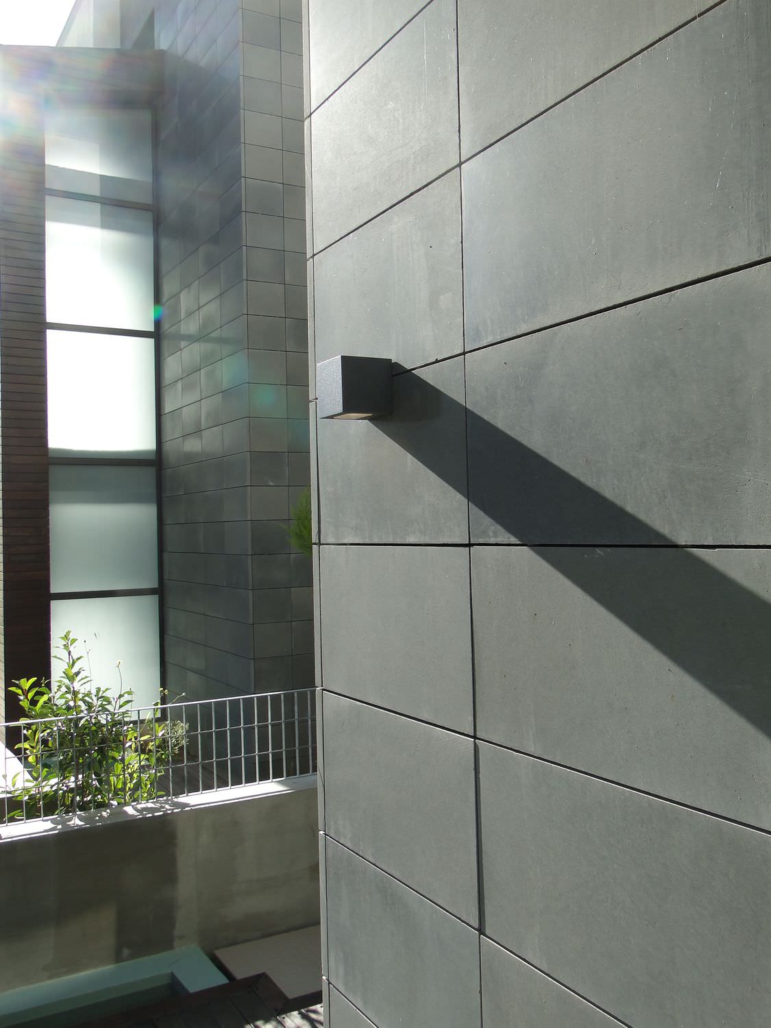 Contemporary wall light - BRIX - TAL - garden / metal