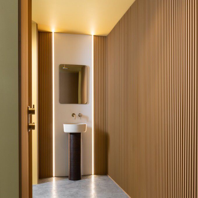 Cover decorative panel - WX204-2600 RIPPLE - Orac Decor® - wall-mounted ...