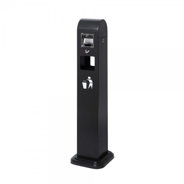 Pedestal ashtray - COLONNA - STUDIO T - steel / outdoor / for public spaces