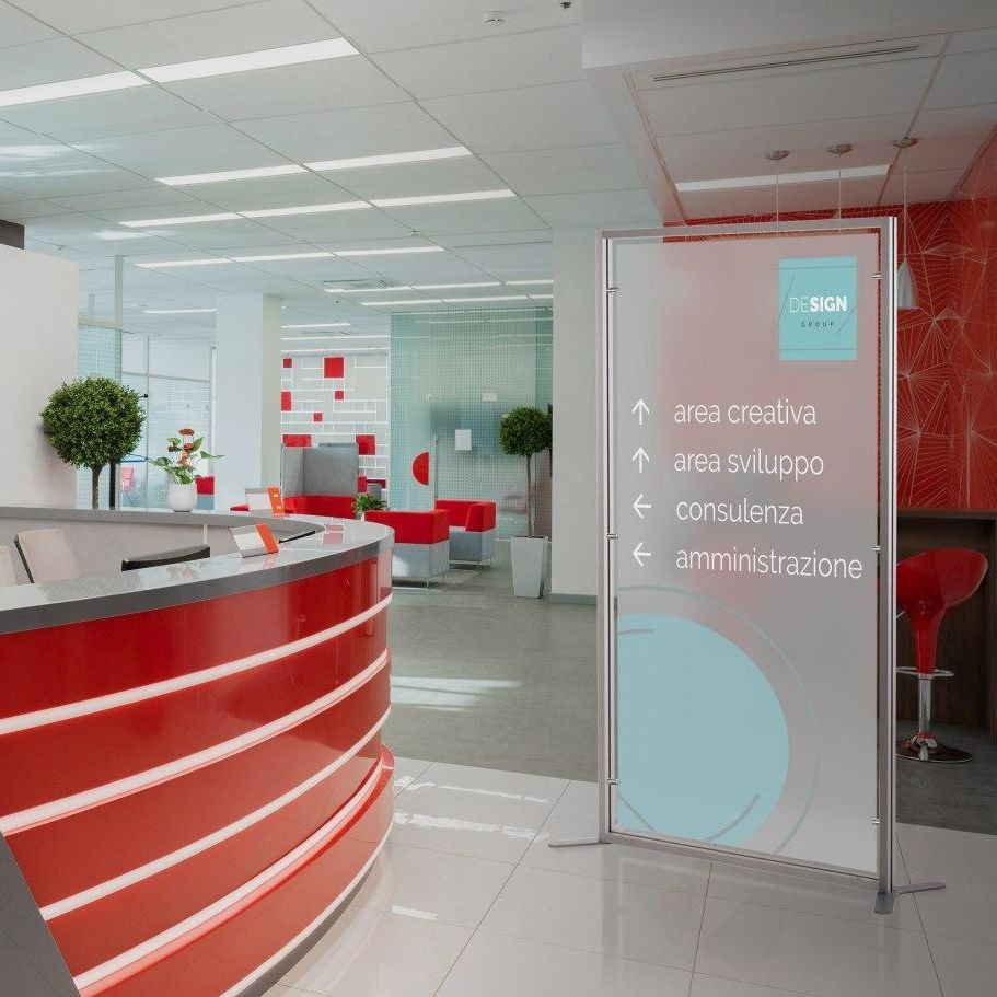 Floor-mounted signboard - INUNO STAMPATO - STUDIO T - aluminum ...