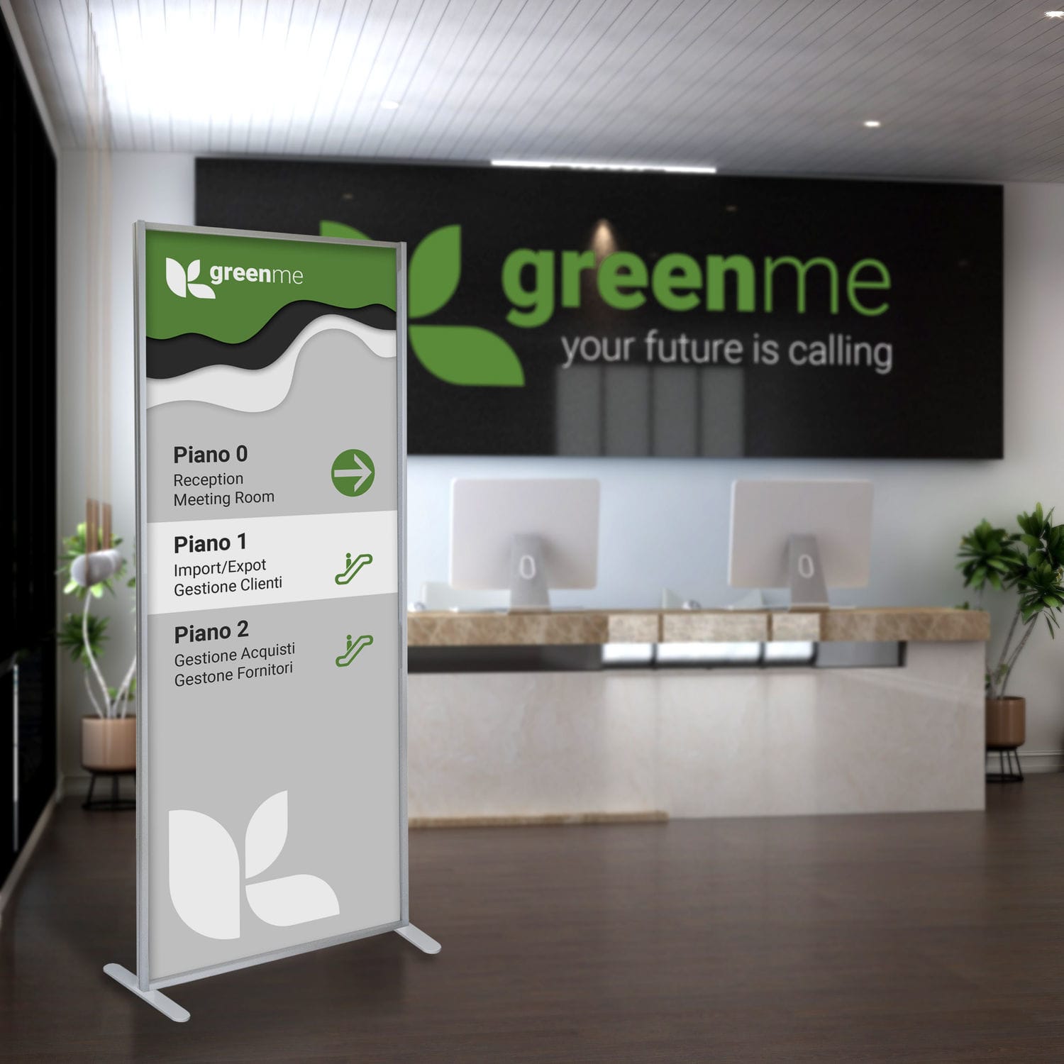 Floor-mounted signboard - INUNO STAMPATO - STUDIO T - aluminum ...