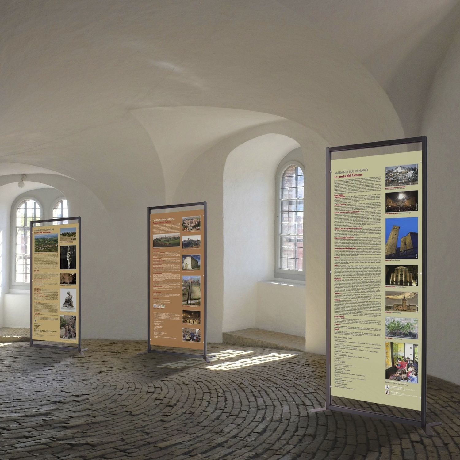 Indoor display panel - STUDIO T - aluminum