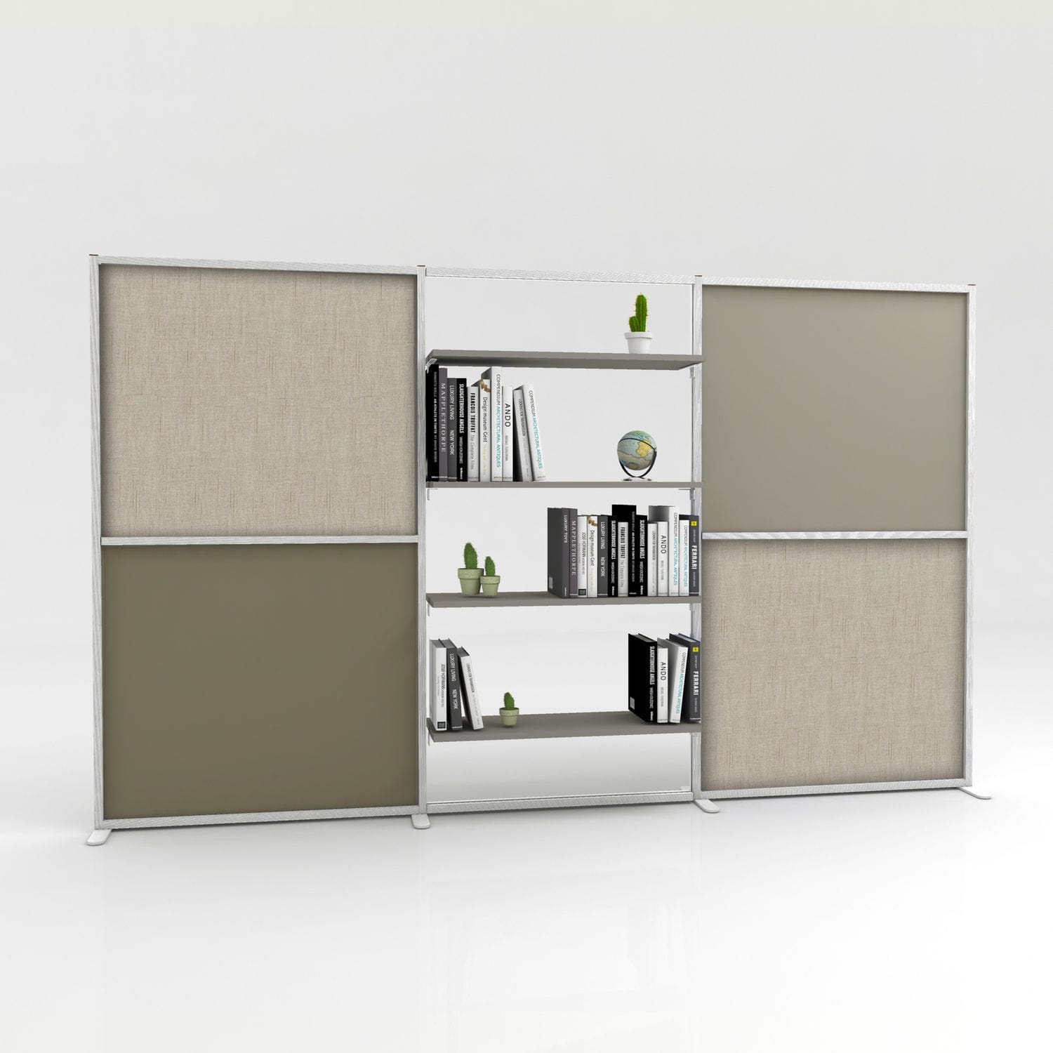 Free-standing bookcase - Tetrix DUAL - STUDIO T - modular ...