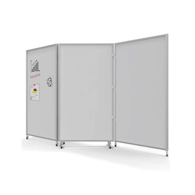 Magnetic board - TWIST - STUDIO T - white / presentation / self-supporting