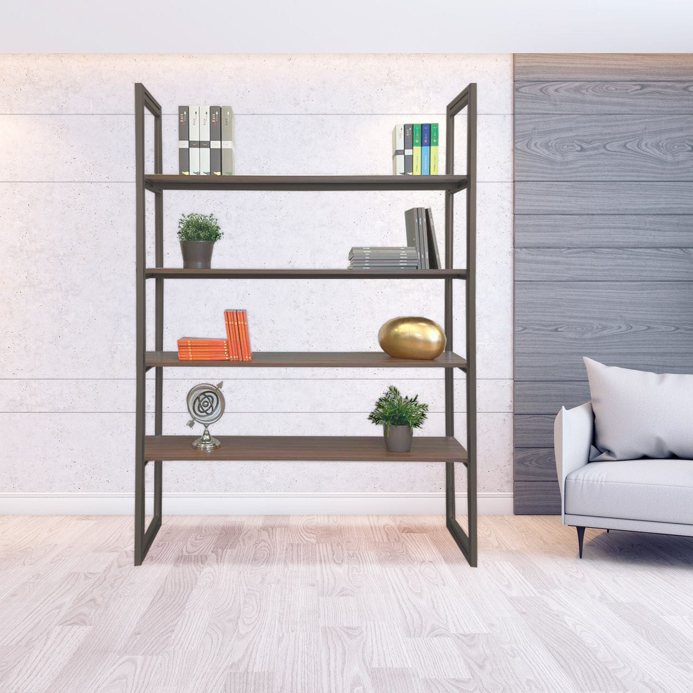Modular bookcase - EFFE - STUDIO T - wall-mounted / minimalist design ...