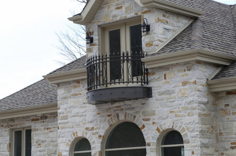 Wrought iron railing - MEDIEVAL 5160 - BATTIG DESIGN - with bars ...