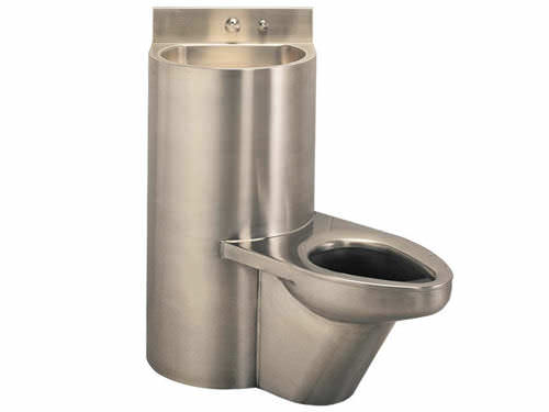Free-standing toilet - PENAL-WARE® : 1440 - Acorn - stainless steel ...