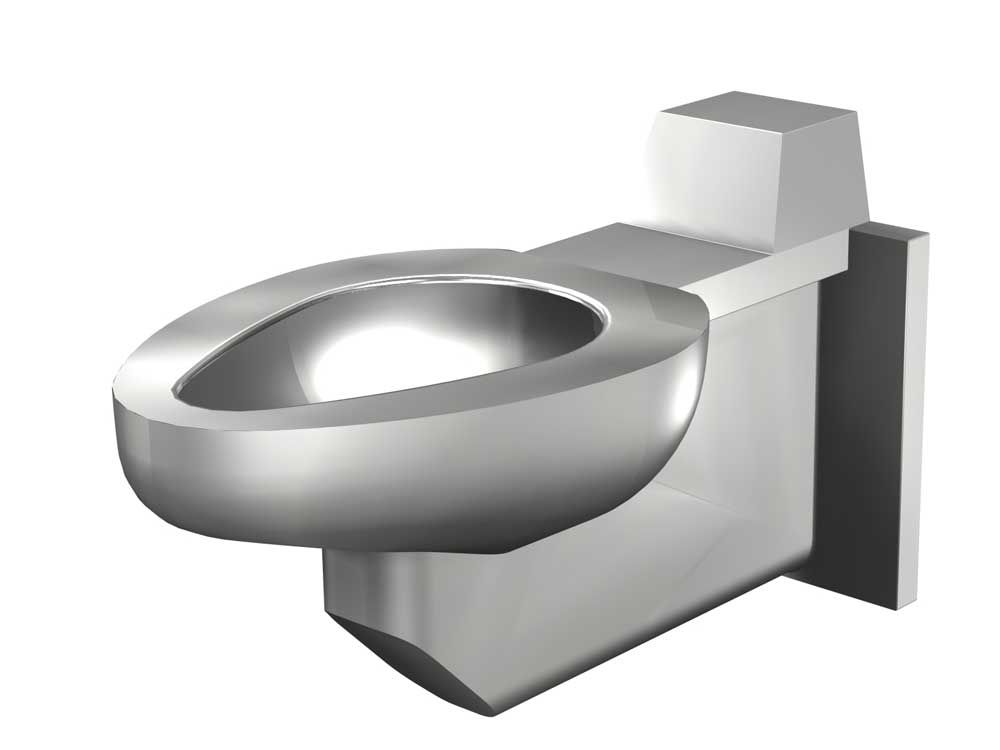 Wall-hung toilet - PENAL-WARE® : 1680 - Acorn - stainless steel / for ...