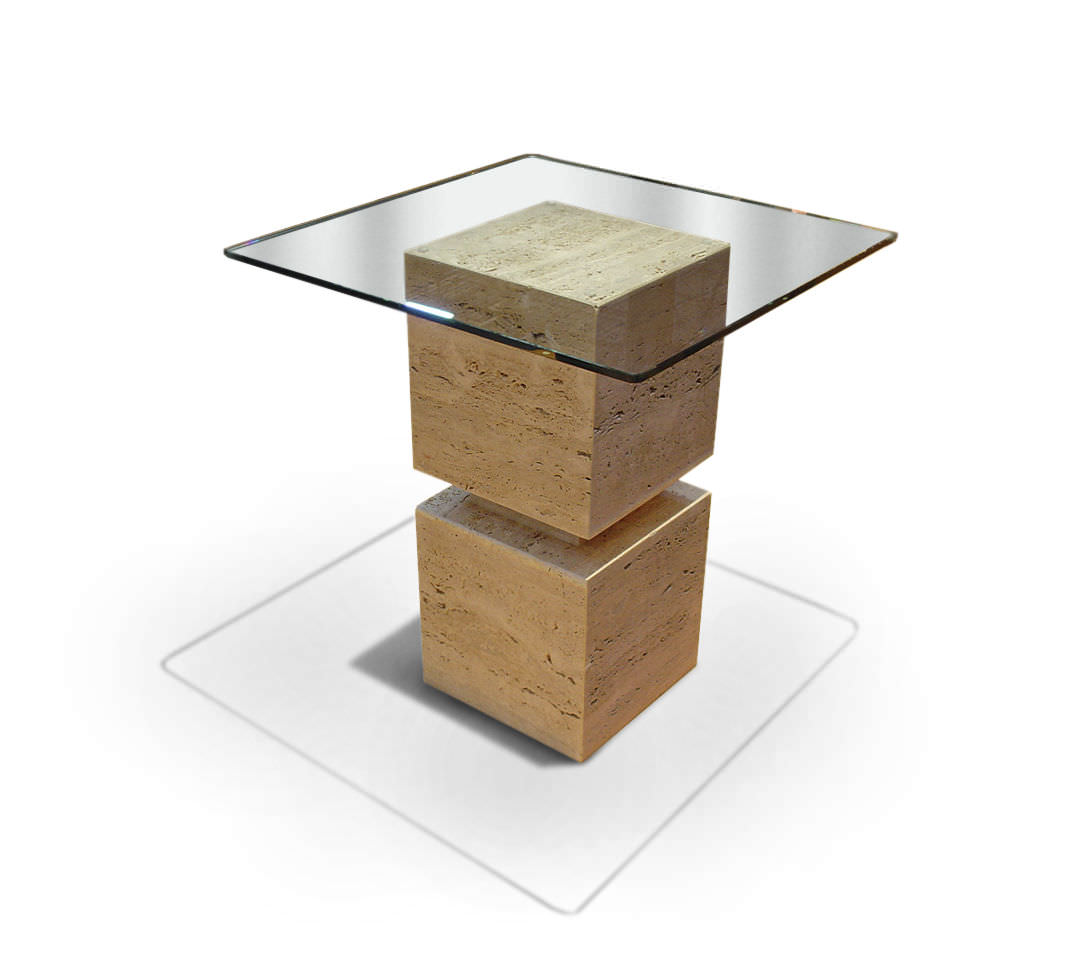 Contemporary side table - VENUS - GONZALO DE SALAS - marble / square / home