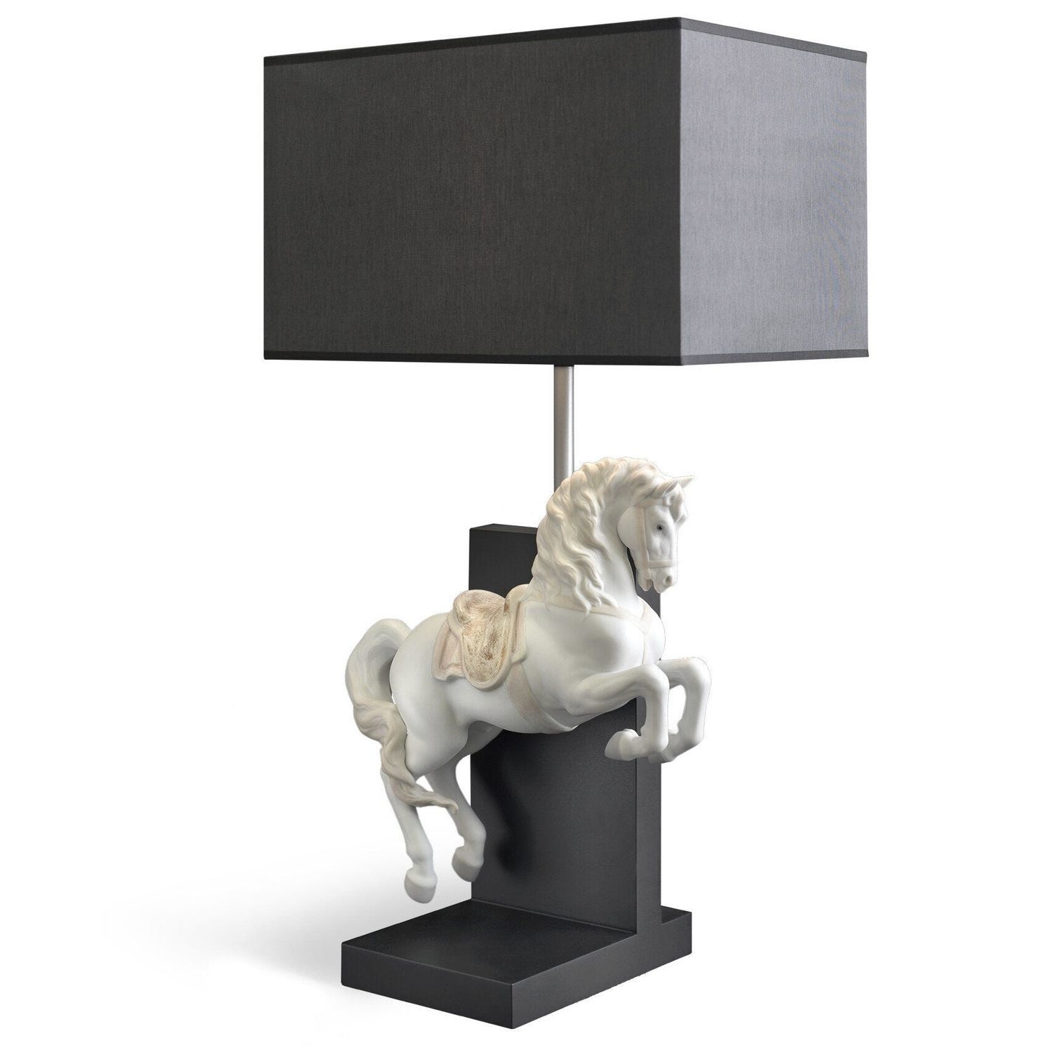Table lamp - Horse on Courbette - Lladró - porcelain / contemporary ...