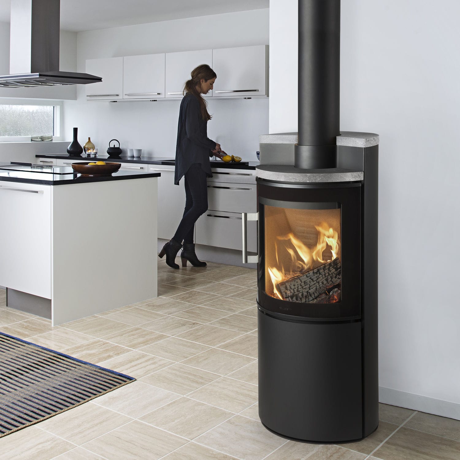 Wood heating stove - 3220 - HWAM Intelligent Heat AS - 0 - 5 kW ...