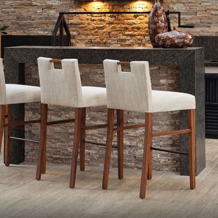 Contemporary bar chair - CHOCOLATE - Adriana Hoyos - indoor / fabric ...