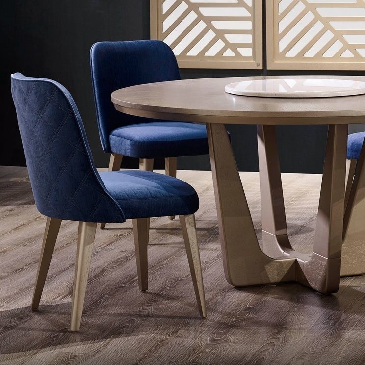 Contemporary dining chair - RUMBA 210 - Adriana Hoyos - fabric / wooden ...