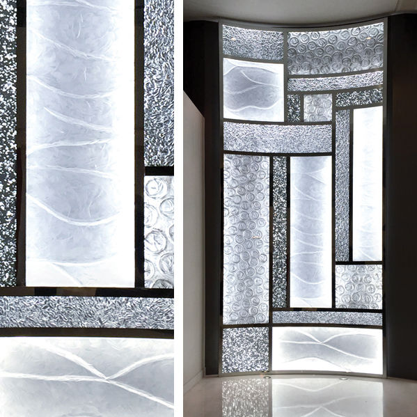 Wall-mounted decorative panel - PAULINE ARHAN - DACRYL® - backlit ...