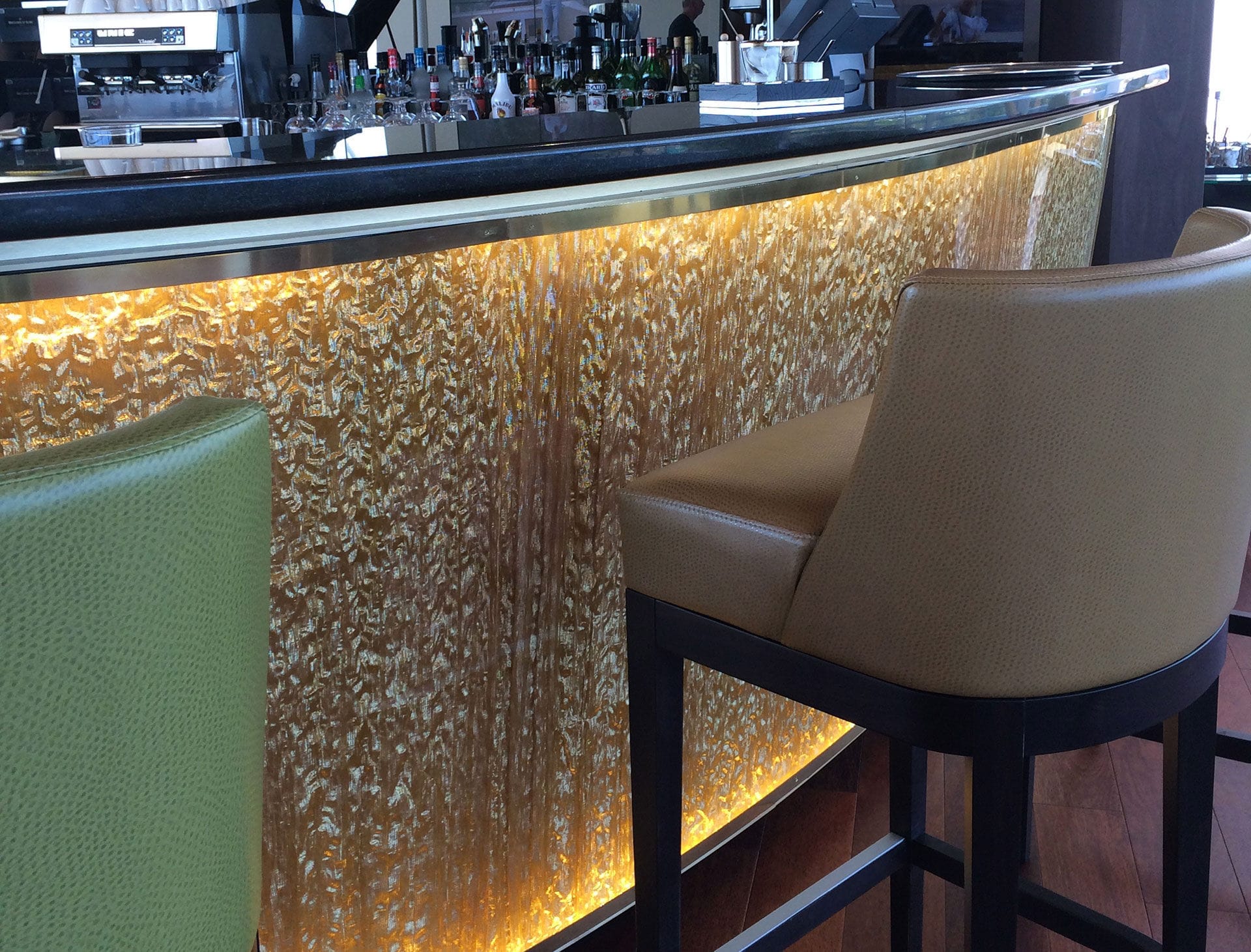 Interior Decorative Panel HÔtel Miramar Dacryl® Backlit Resin Synthetic Glass
