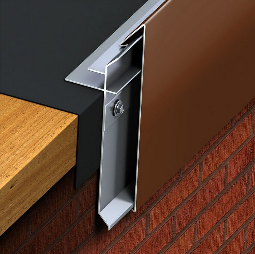 Roof edge - PAC-TITE FASCIA - PAC-CLAD Petersen Aluminum