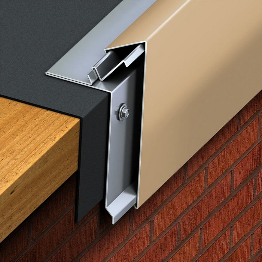 Roof edge - PAC SNAP EDGE SB - PAC-CLAD Petersen Aluminum