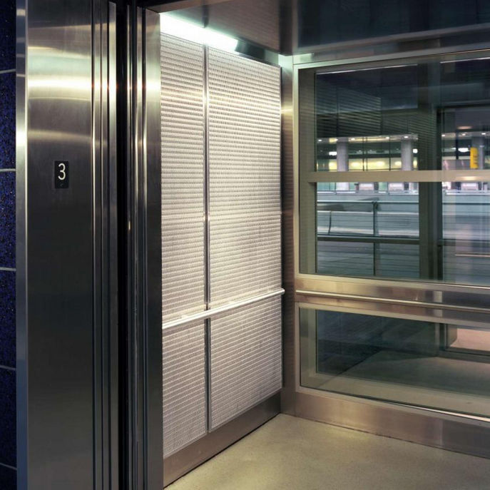 Stainless steel wire mesh - PLAZA - Cambridge Architectural Mesh ...