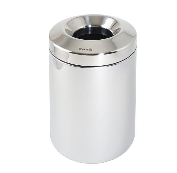 Polished stainless steel trash can - ETOUFA - ARIANEL - fireproof ...