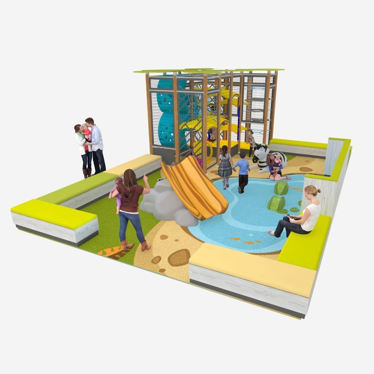 Parkour obstacle course - SAFARI ADVENTURE - Soft Play LLC - for ...