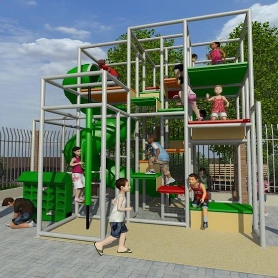 Playground structure - P26002 - Soft Play LLC - metal / plastic / modular