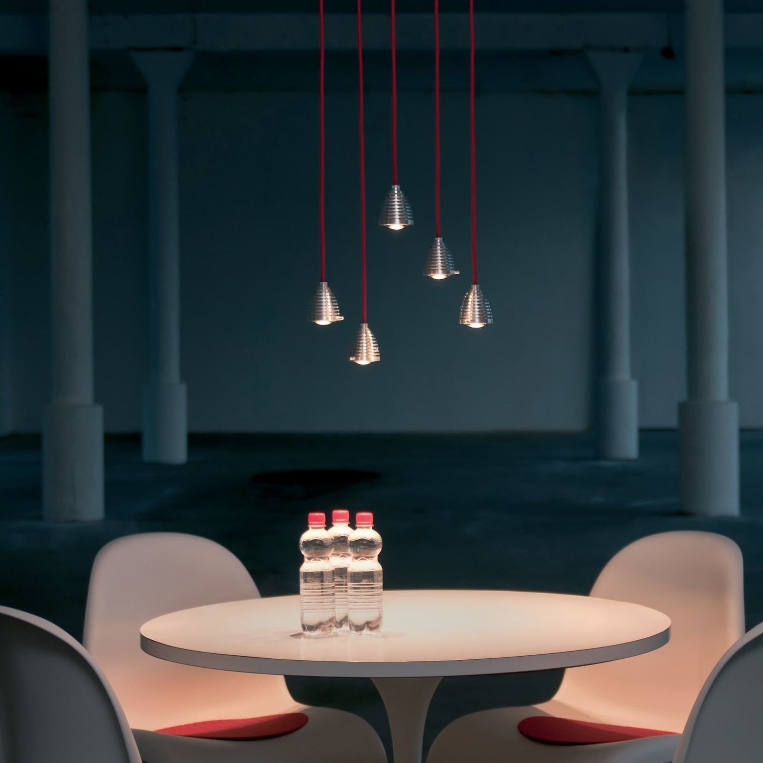 Aluminum track light - Athene SPL - less'n'more - LED / conical / glass