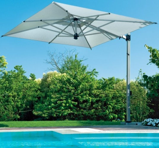 Side post parasol - GARDA - BOREK parasols | outdoorfurniture ...