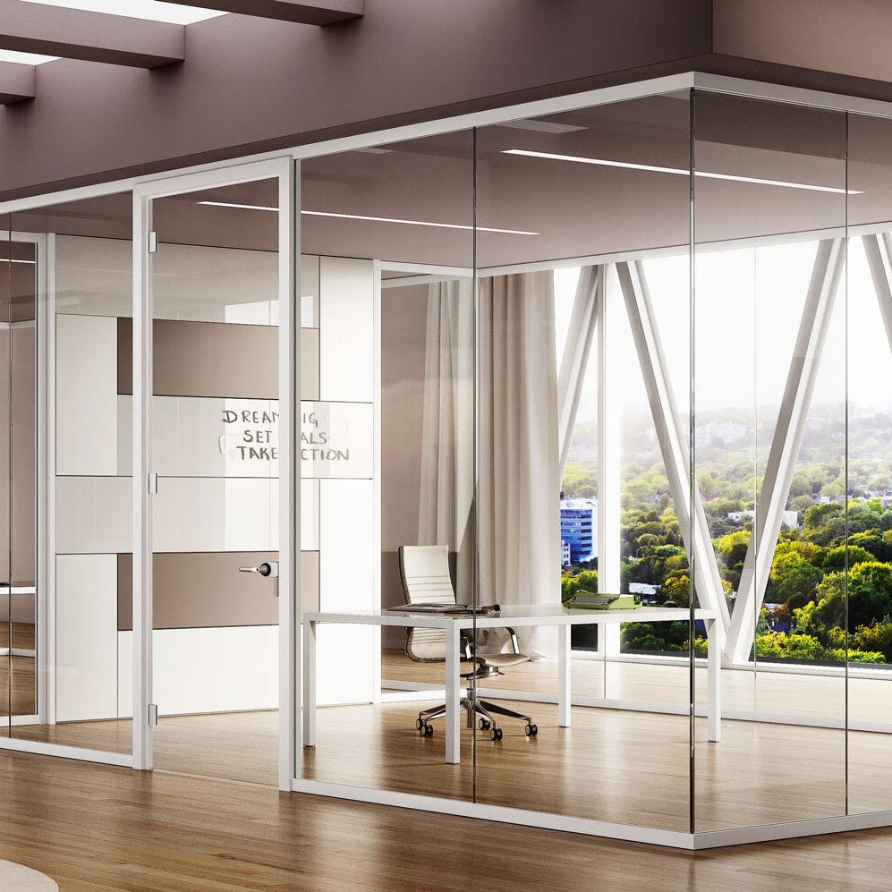 Removable partition - DWEL+ - Styloffice S.p.a. - fixed / sliding / mobile
