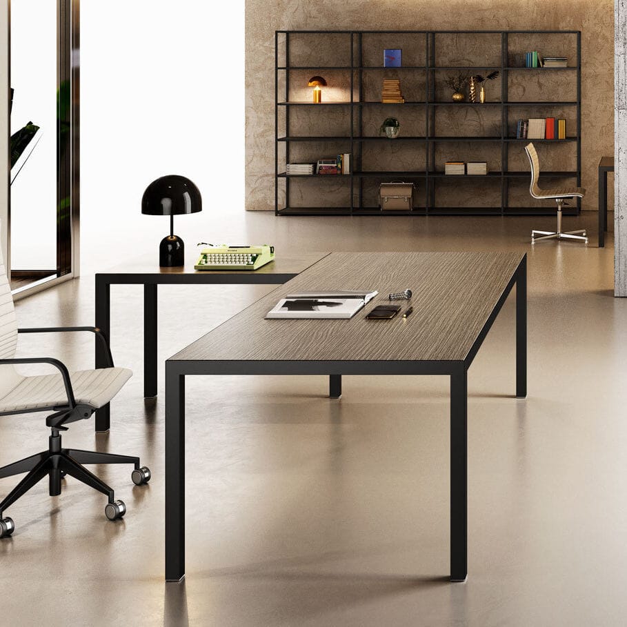 Free-standing desk - KAY4 - Styloffice S.p.a. - minimal / oak / walnut