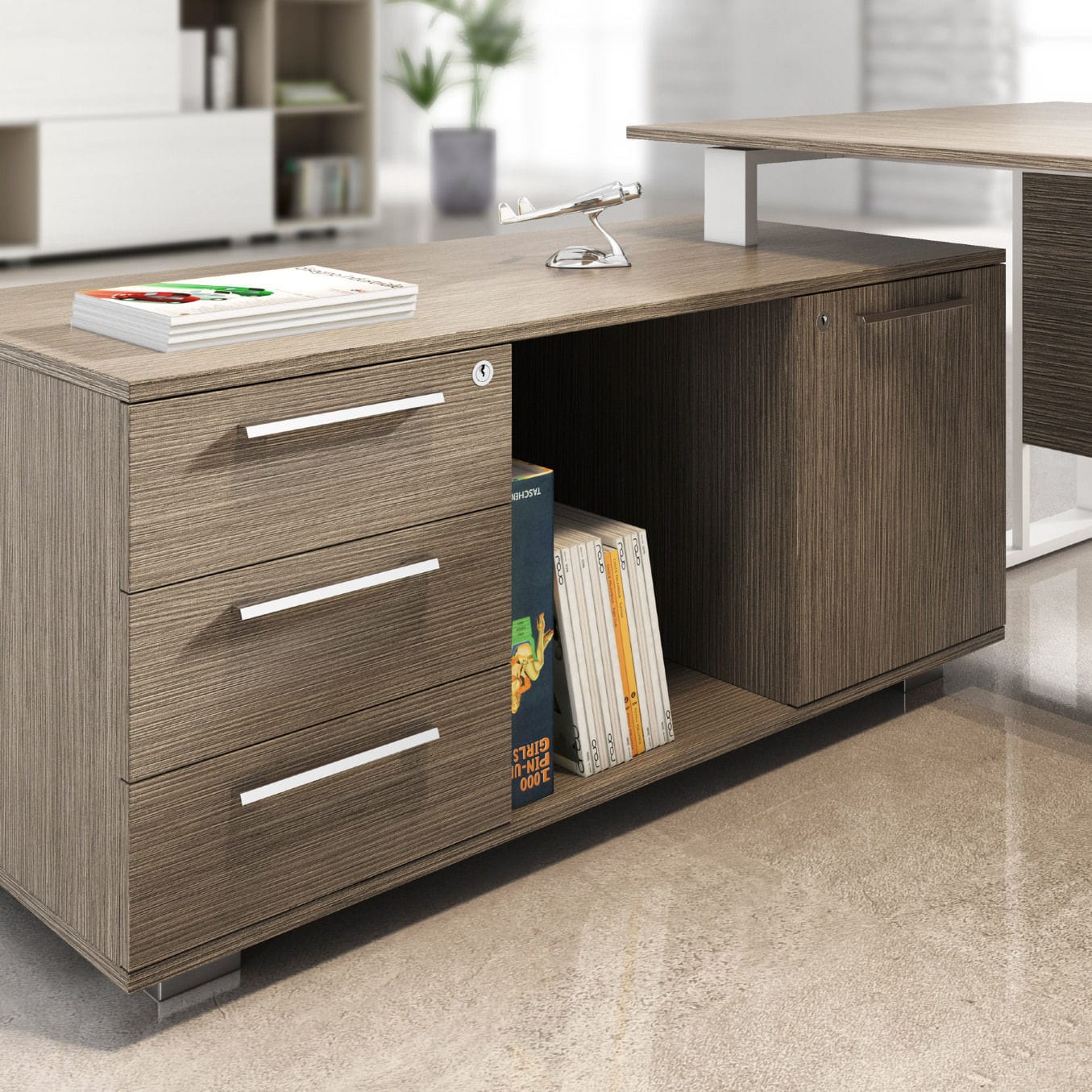 Low filing cabinet - VESSEL - Styloffice S.p.a. - wooden / with drawers ...