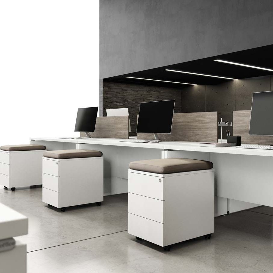 Metal office unit - GLAM G3 - Styloffice S.p.a. - 3-drawer / on casters ...