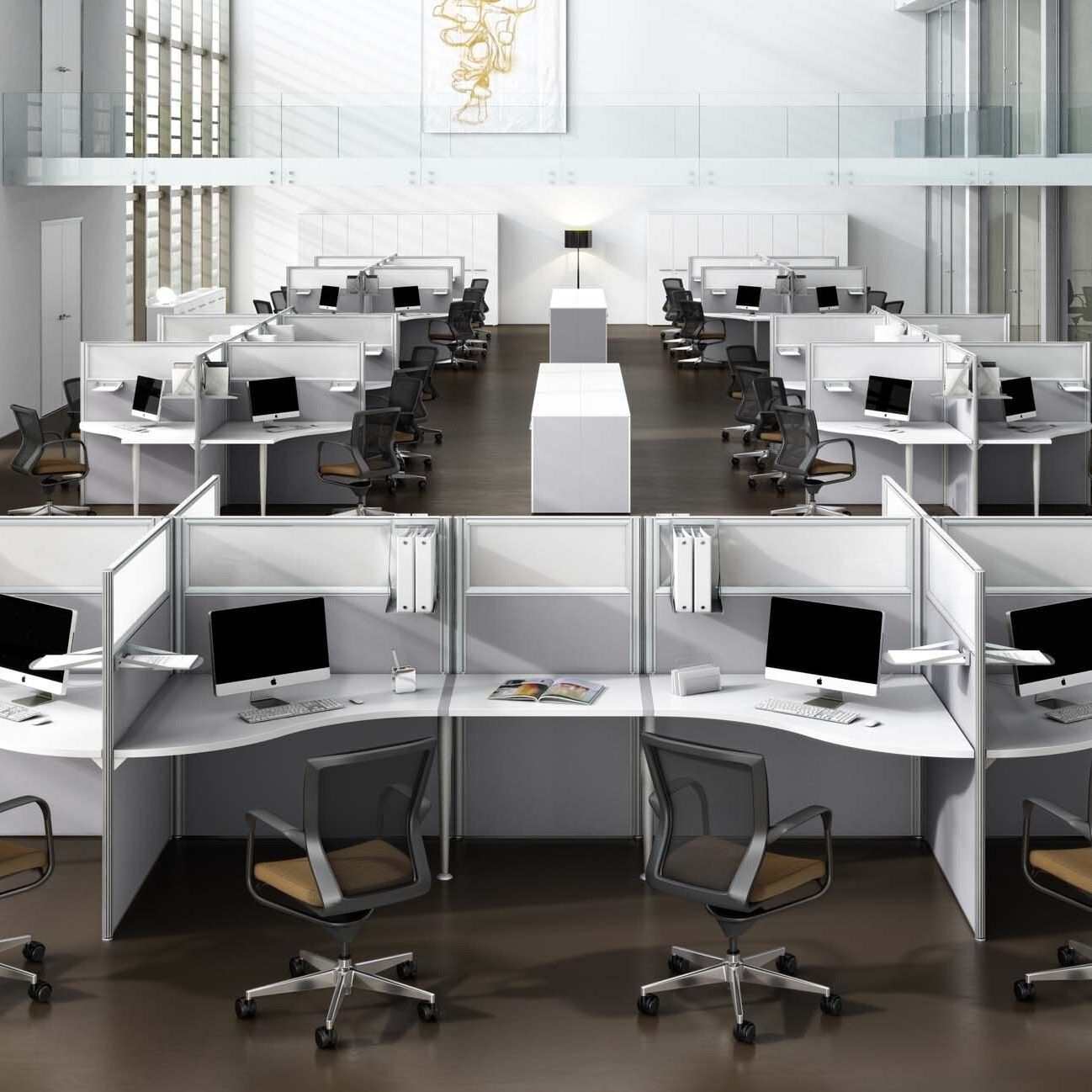 Floor-mounted office divider - PLANET BOX - Styloffice S.p.a. - fabric ...