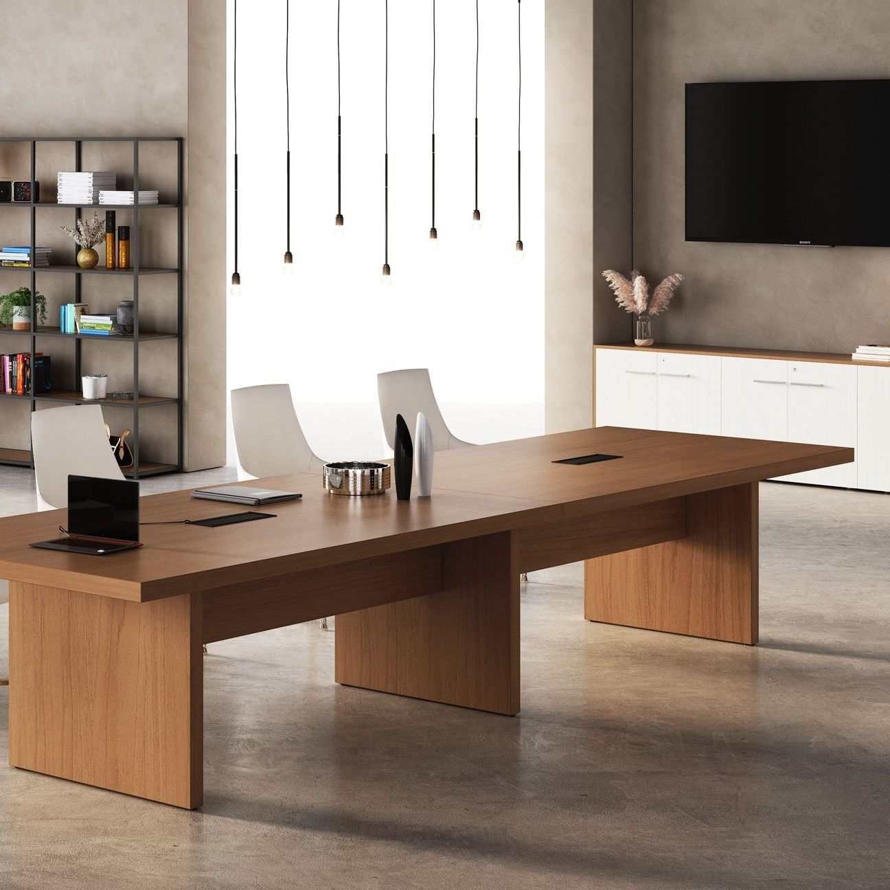 Contemporary boardroom table - CHARISMA 4.0 - Styloffice S.p.a ...