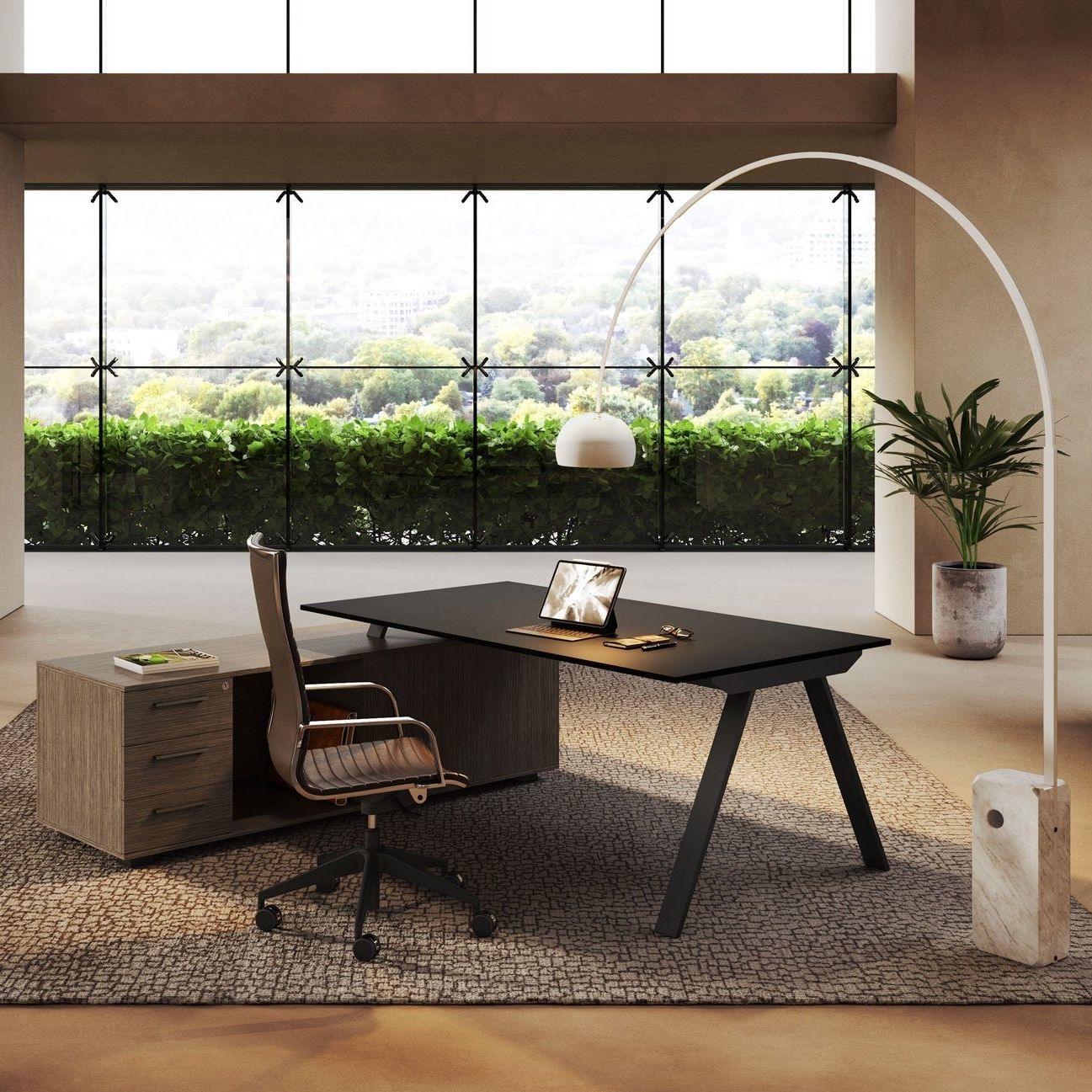 Executive desk - NATIVA - Styloffice S.p.a. - free-standing / contemporary / wood