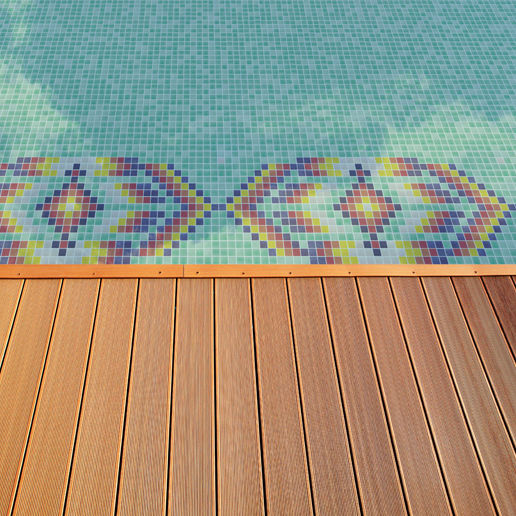 Glass mosaic tile - SOUTH PACIFIC : PERÚ PISCO - Hisbalit - high-gloss ...