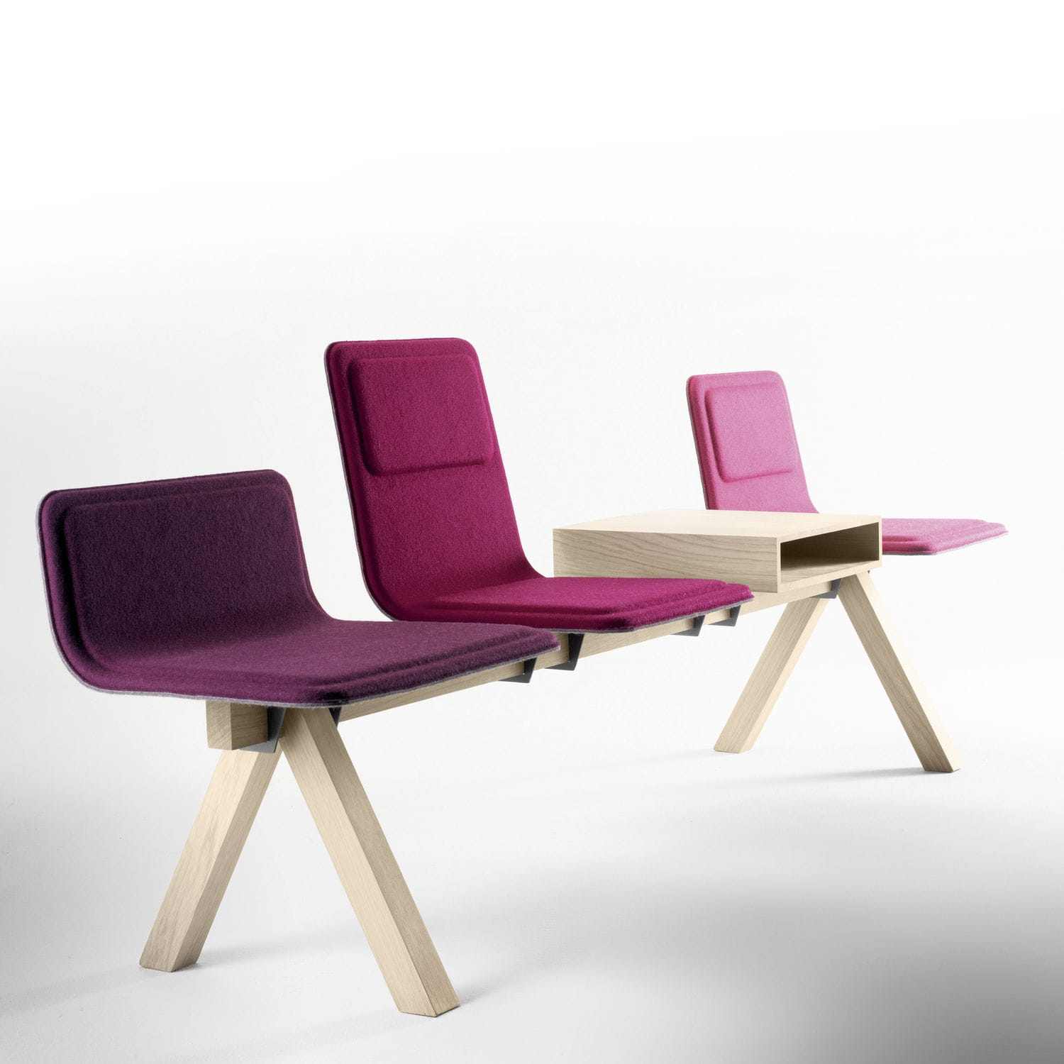 Oak beam chair - LAIA - Alki - 3-seater / 4-seater / 5-person