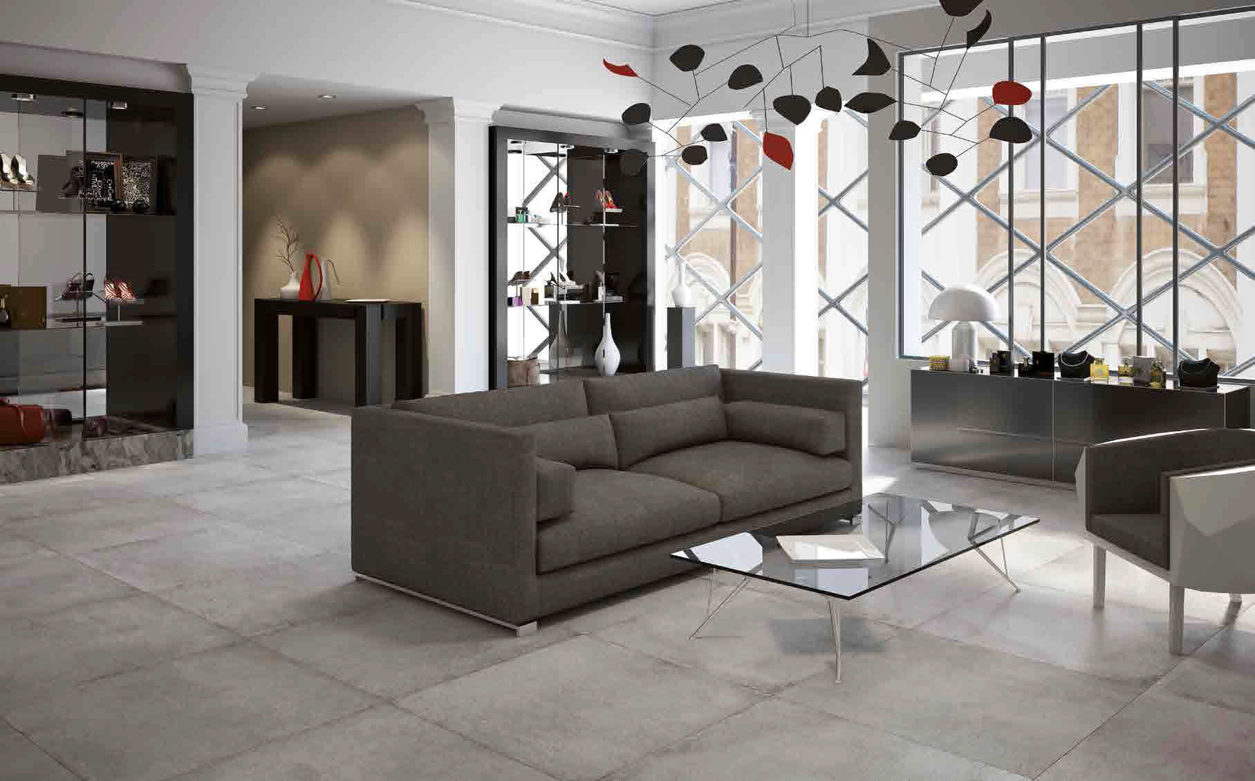 Porcelain stoneware tile - ASTER : VEGA - Century - matte / living room ...