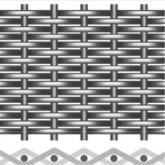 Interior woven wire fabric - PLAIN DUTCH WEAVE - Actis Furio - close ...