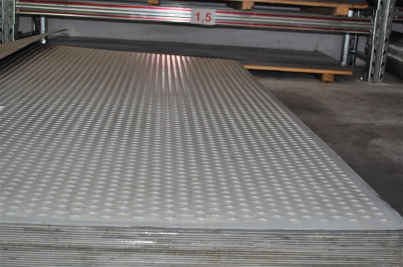 Embossed sheet metal / steel / floor / non-slip - Actis Furio