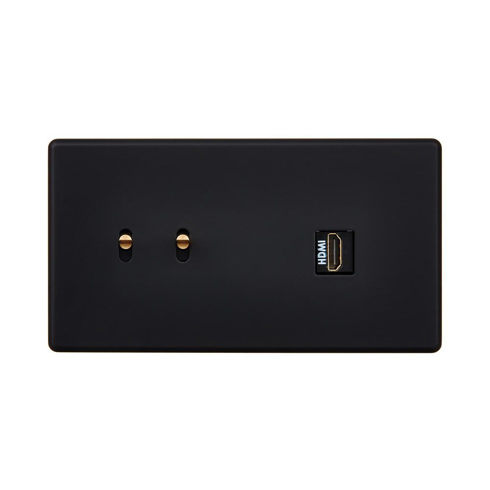 HDMI socket - Hitera - MOD ELEC - wall-mounted / recessed / wooden