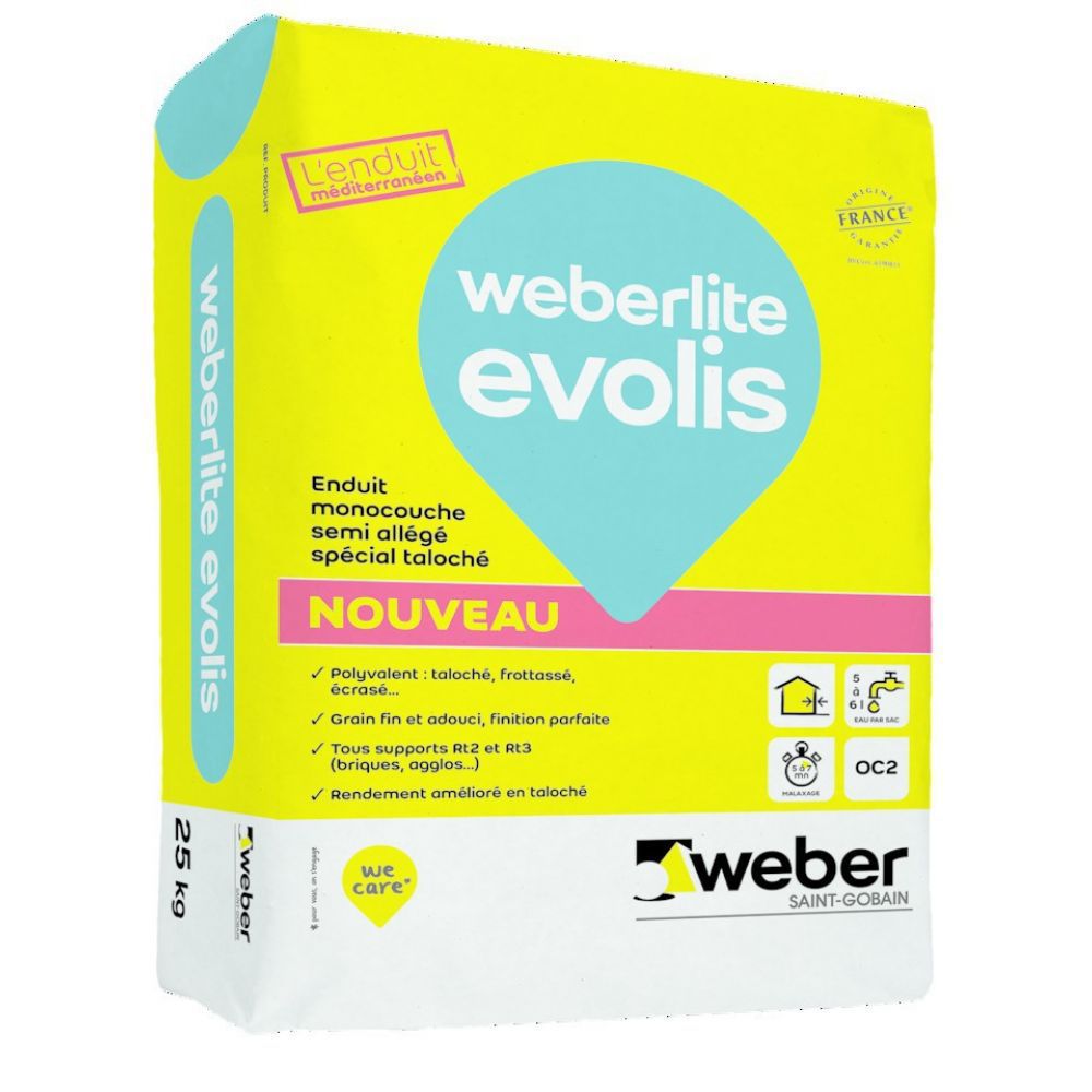 Decorative coating - WEBERLITE EVOLIS - Weber Industries - for facade ...