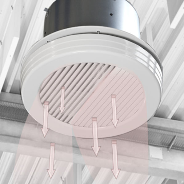 Ceiling air diffuser - VDR - TROX - circular