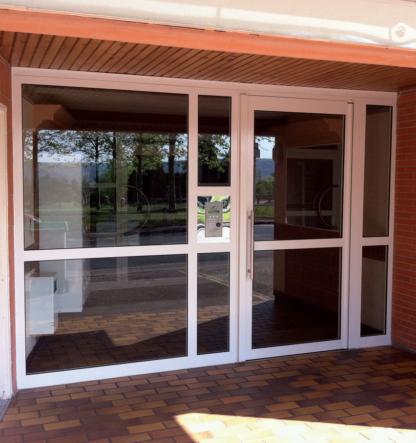 Entry door - TARENTELLE - decayeux - steel / pivoting with offset axis ...