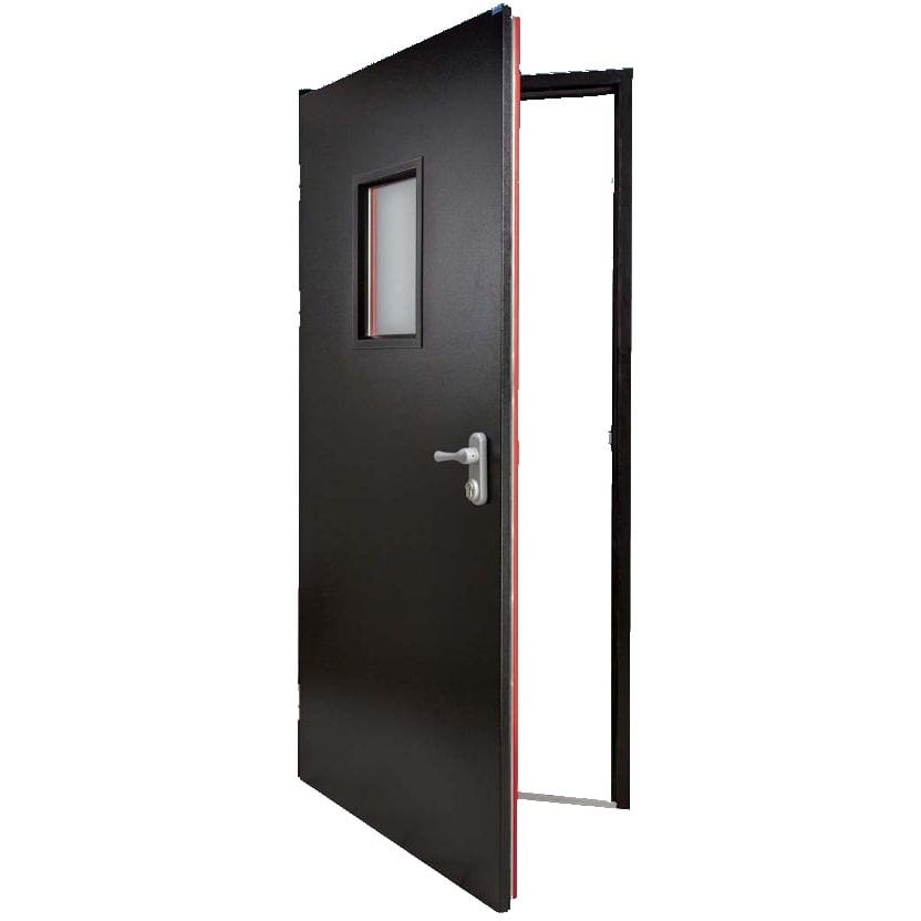 Service door - VULCAIN - decayeux - sheet steel / swing / contemporary