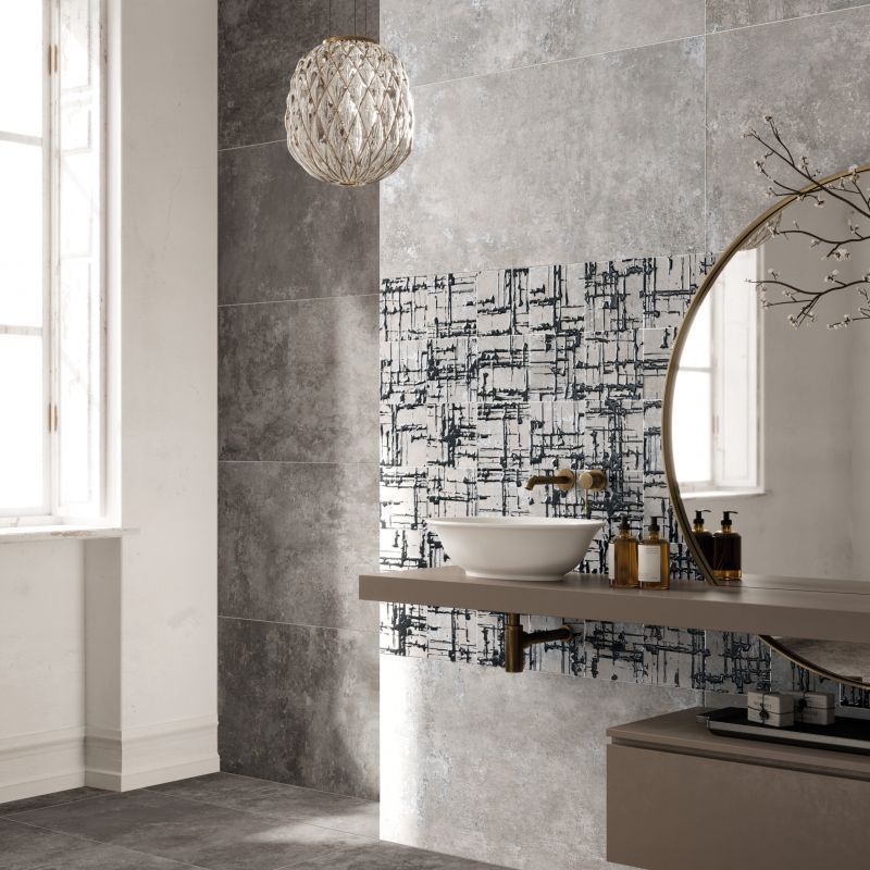 Porcelain stoneware tile - POETRY DECOR - ABK - natural finish / indoor ...