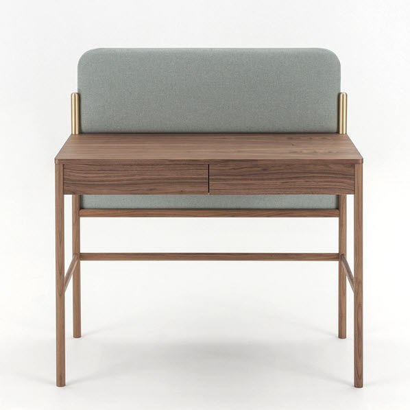 Contemporary dressing table - Flag - Bolzan Srl-Società Benefit - walnut / fabric / Made in Italy