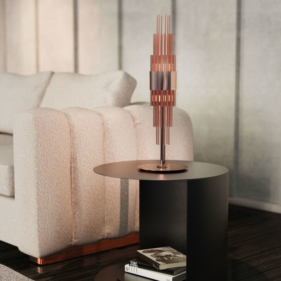 Table lamp - STREAMLINE - Ccastro Lighting - gold-plated brass ...