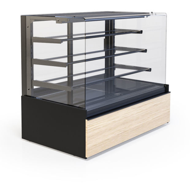 Modern display case - PASTELLA SWEET N - IGLOO - glass / wooden / steel